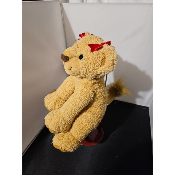 Toys | First And Main 8 Lion Cub Leona Red Ribbons Plush | Poshmark